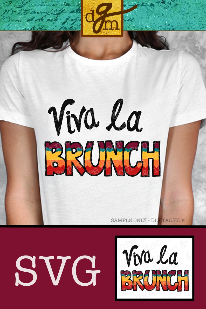 Viva La Brunch SVG File Brunch Saying SVG Fiesta SVG | Etsy