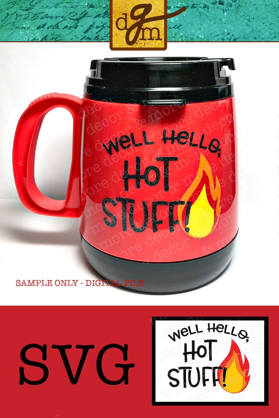 Valentine SVG File Hot Stuff SVG SVG Files for Cricut | Etsy