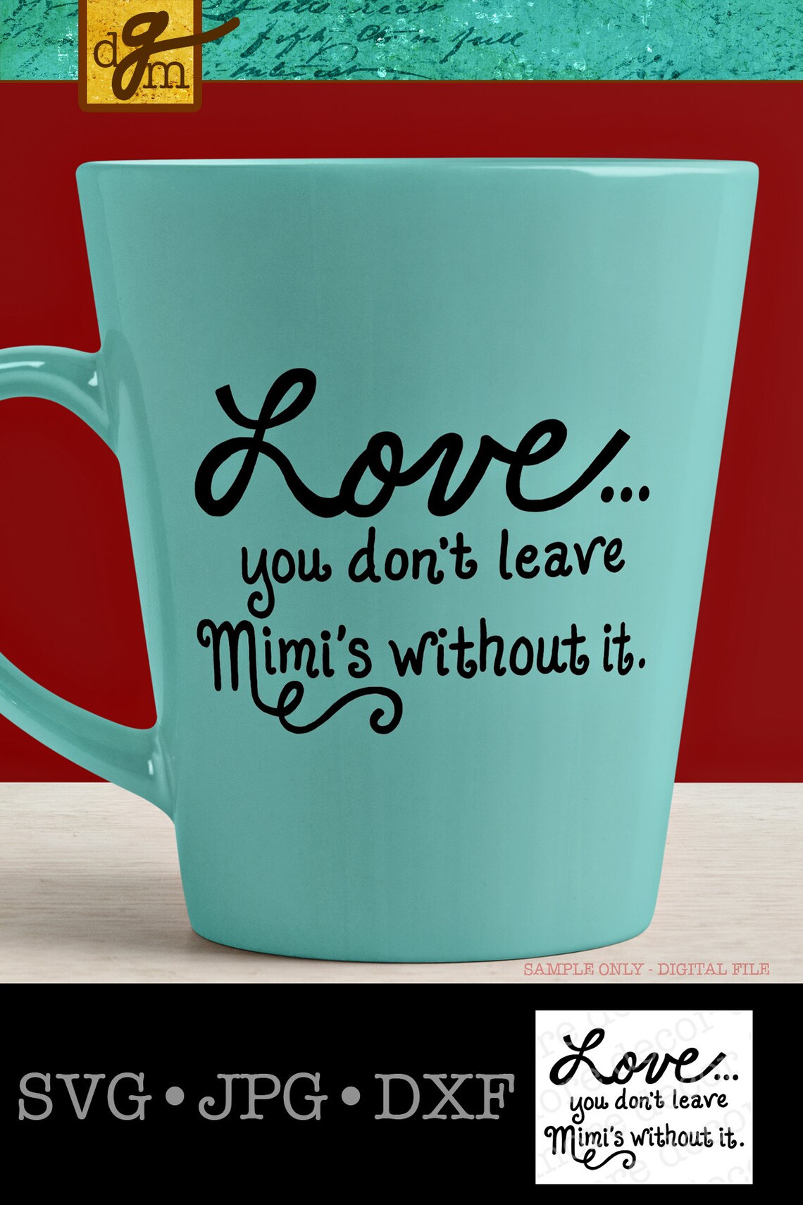 Mimi Saying SVG File, Vinyl Sayings Mimi, Mimi Quote SVG Cut File, Mimi ...