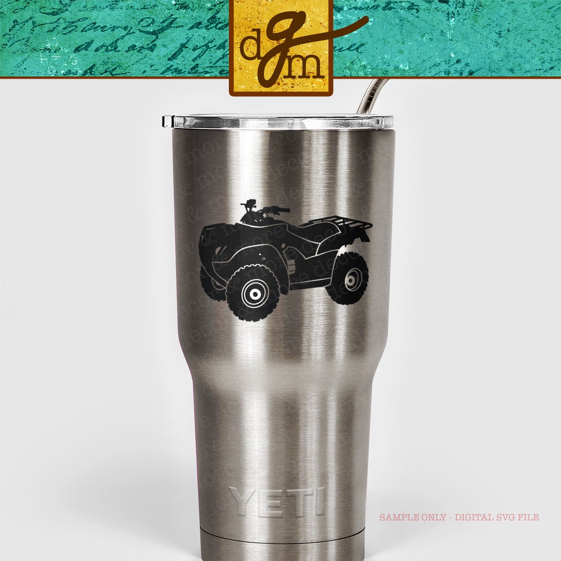 4 Wheeler SVG File | Four Wheeler SVG Cut File | ATV Svg File | Mudding ...