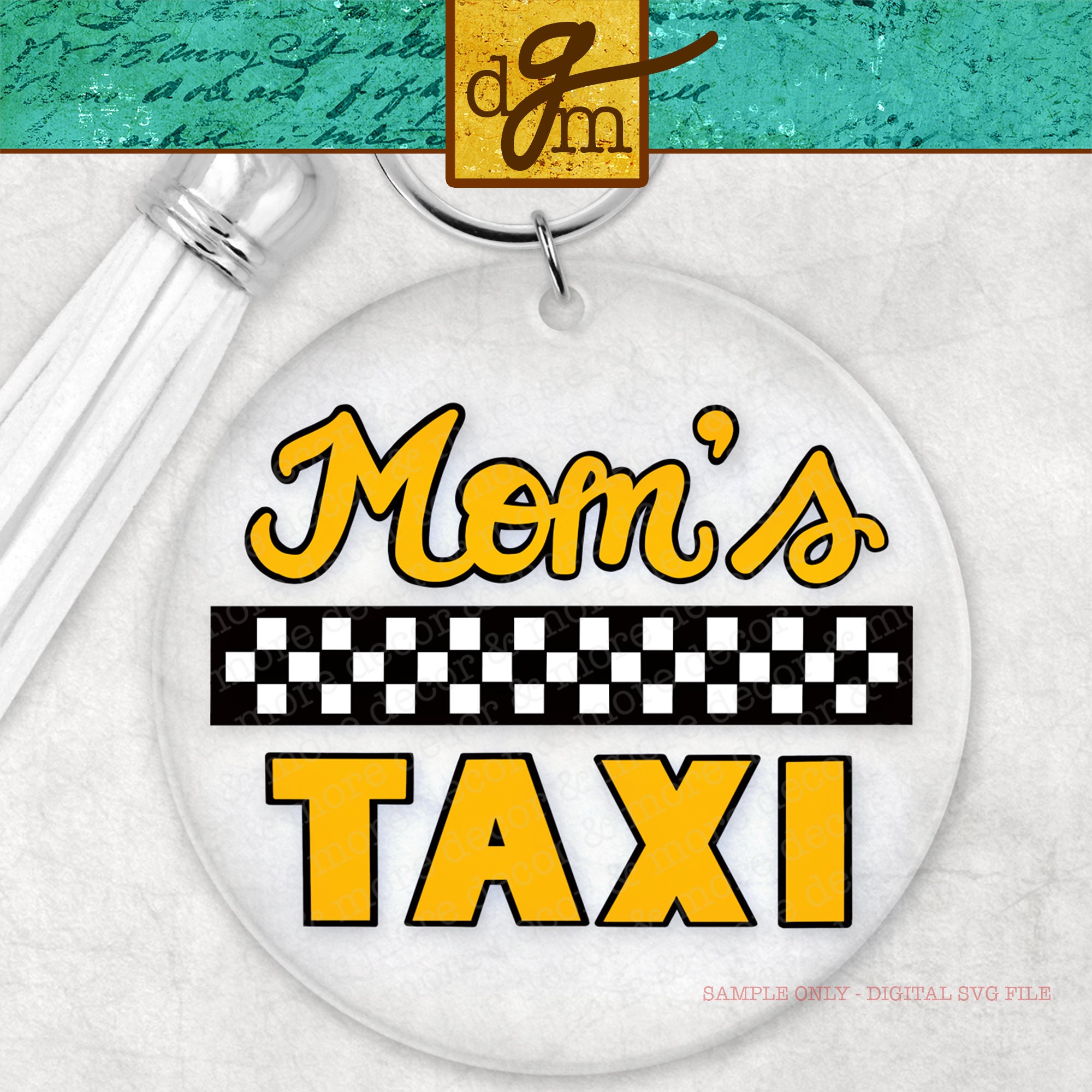 Mom Car Decal SVG, Funny Mom Keychain SVG, Mom's Taxi SVG, Mom Life Car ...