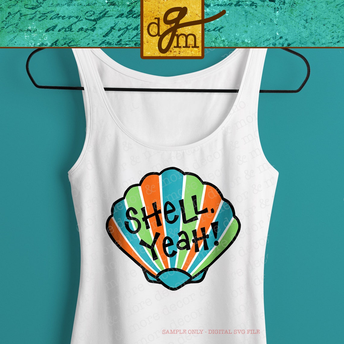 Funny Beach Saying SVG File Shell Yeah Beach SVG Vinyl Beach | Etsy
