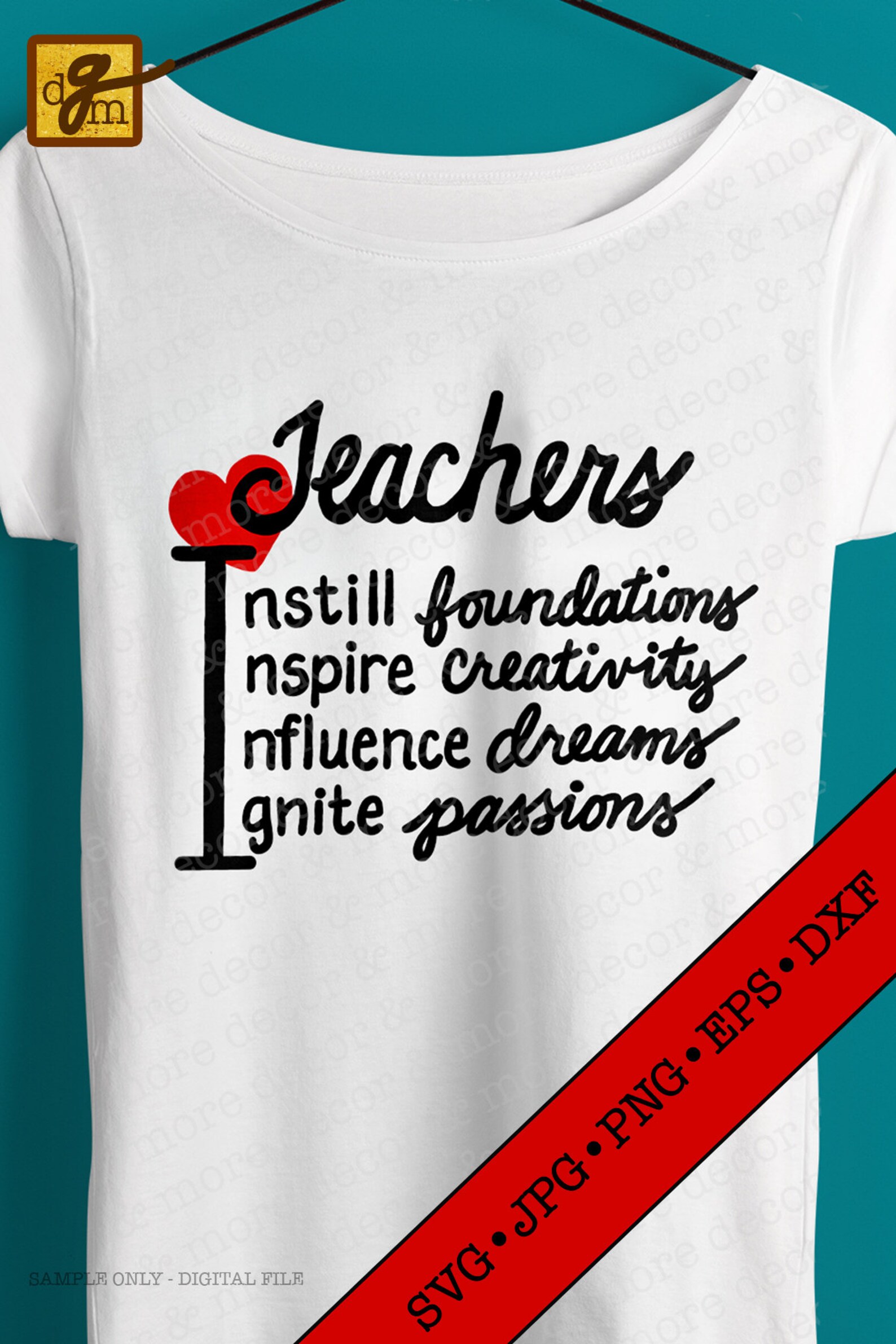 Inspirational Teacher Saying SVG File Teacher Quote SVG | Etsy