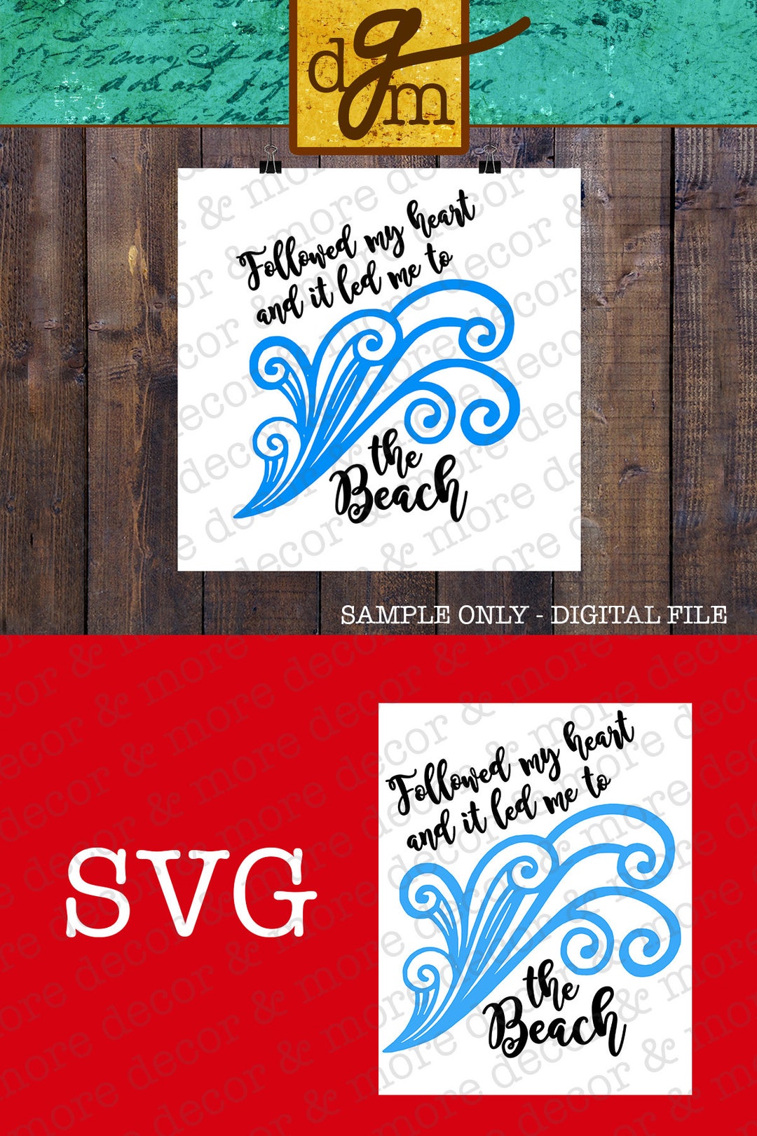 BEACH SVG FILE. Beach Svg. Beach Cut File for Beach Shirt, Beach Bag or ...