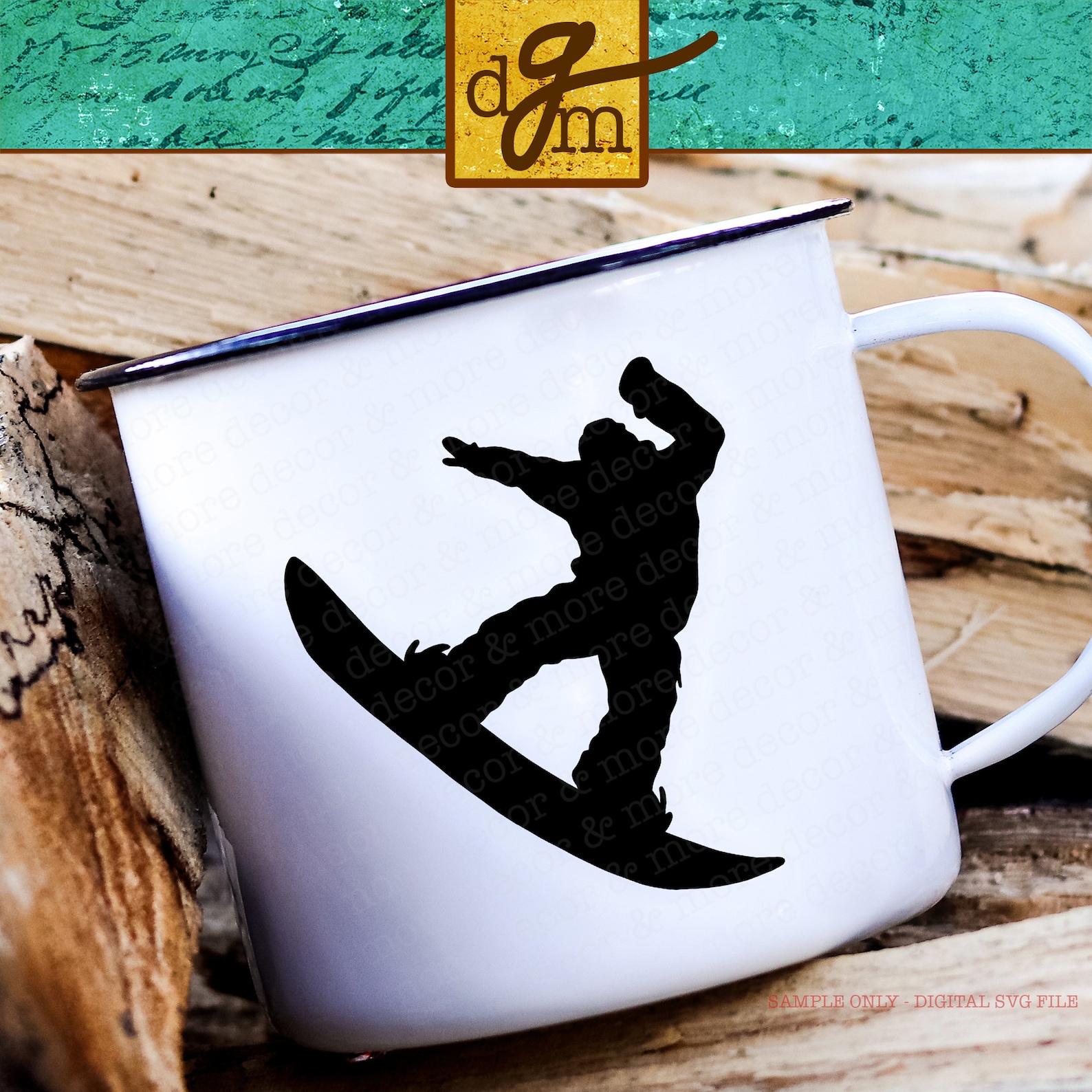 Snowboarder SVG File Snowboarding Silhouette SVG - Etsy