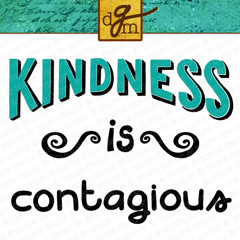 Kindness is Contagious SVG File Be Kind Shirt Saying SVG Be | Etsy