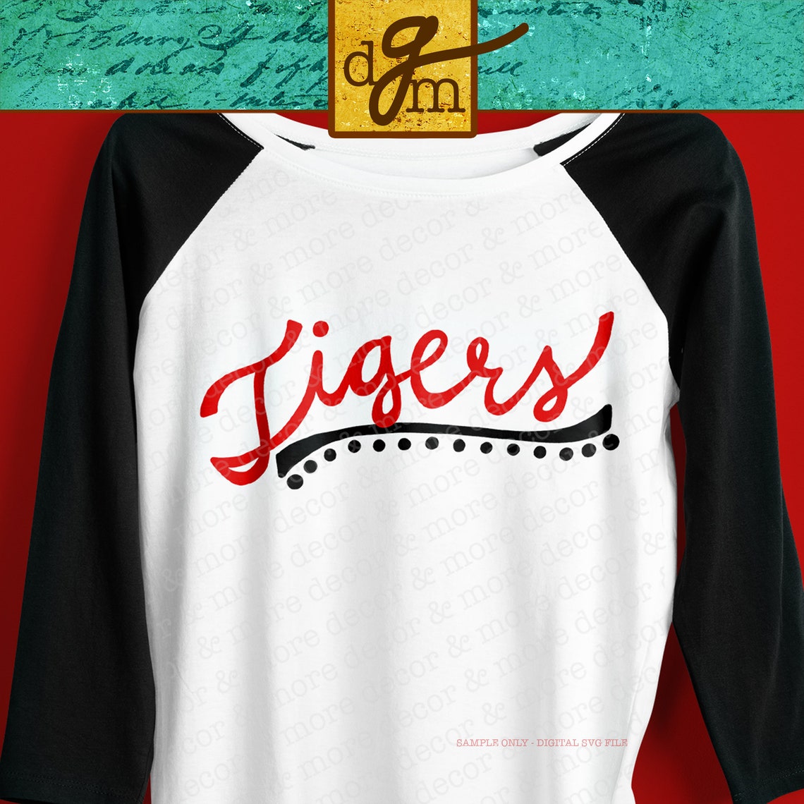 Script Tigers SVG File Tigers Shirt SVG File Tigers Mom | Etsy