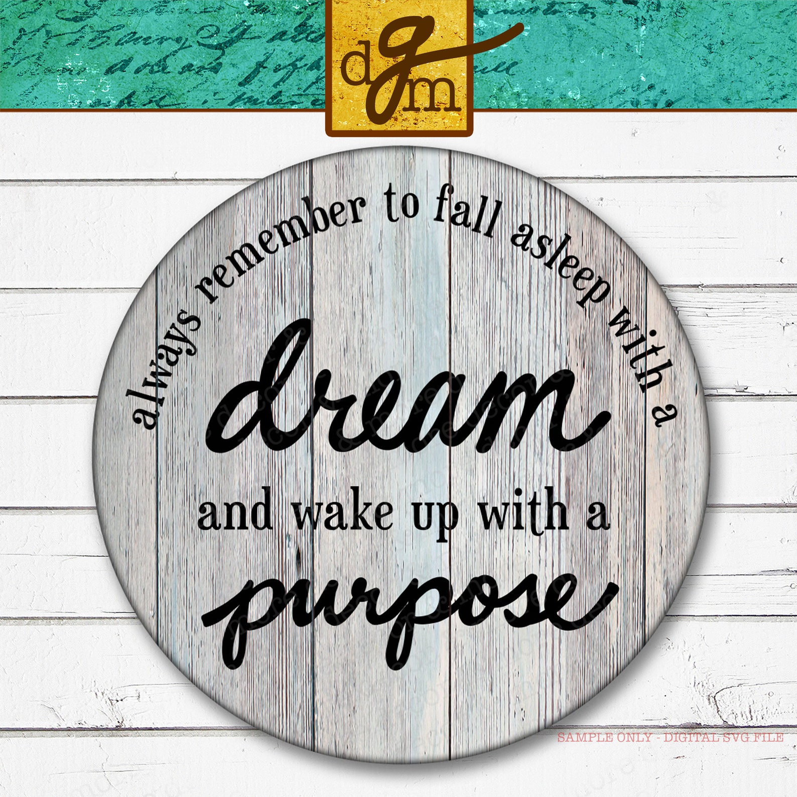 Round SVG File Saying Circle SVG File Quote Inspirational - Etsy