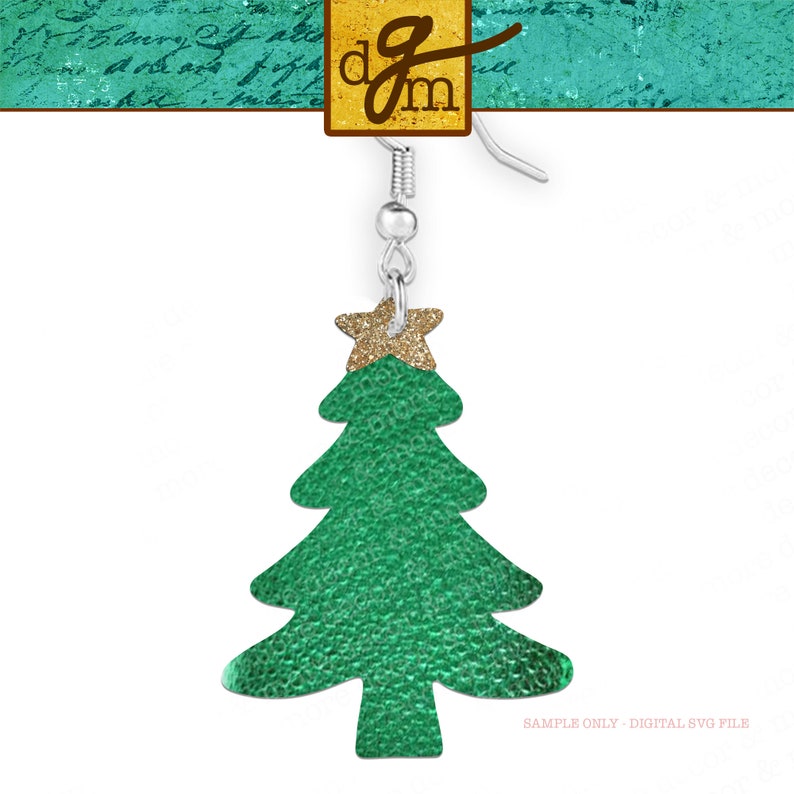 Christmas Earring SVG Bundle, Christmas Earring Templates for Cricut ...