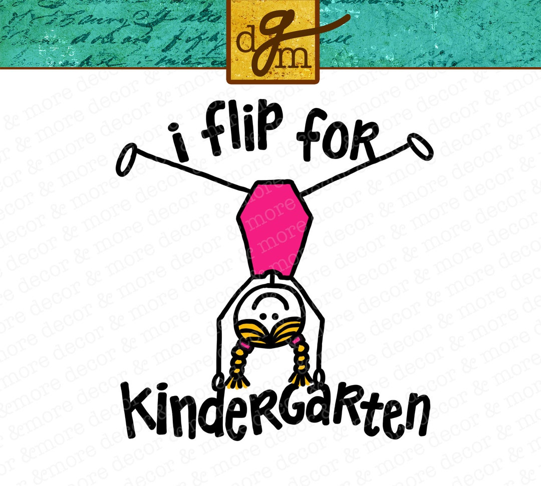 SVG Kindergarten, SVG File Back to School, First Day of Kindergarten ...
