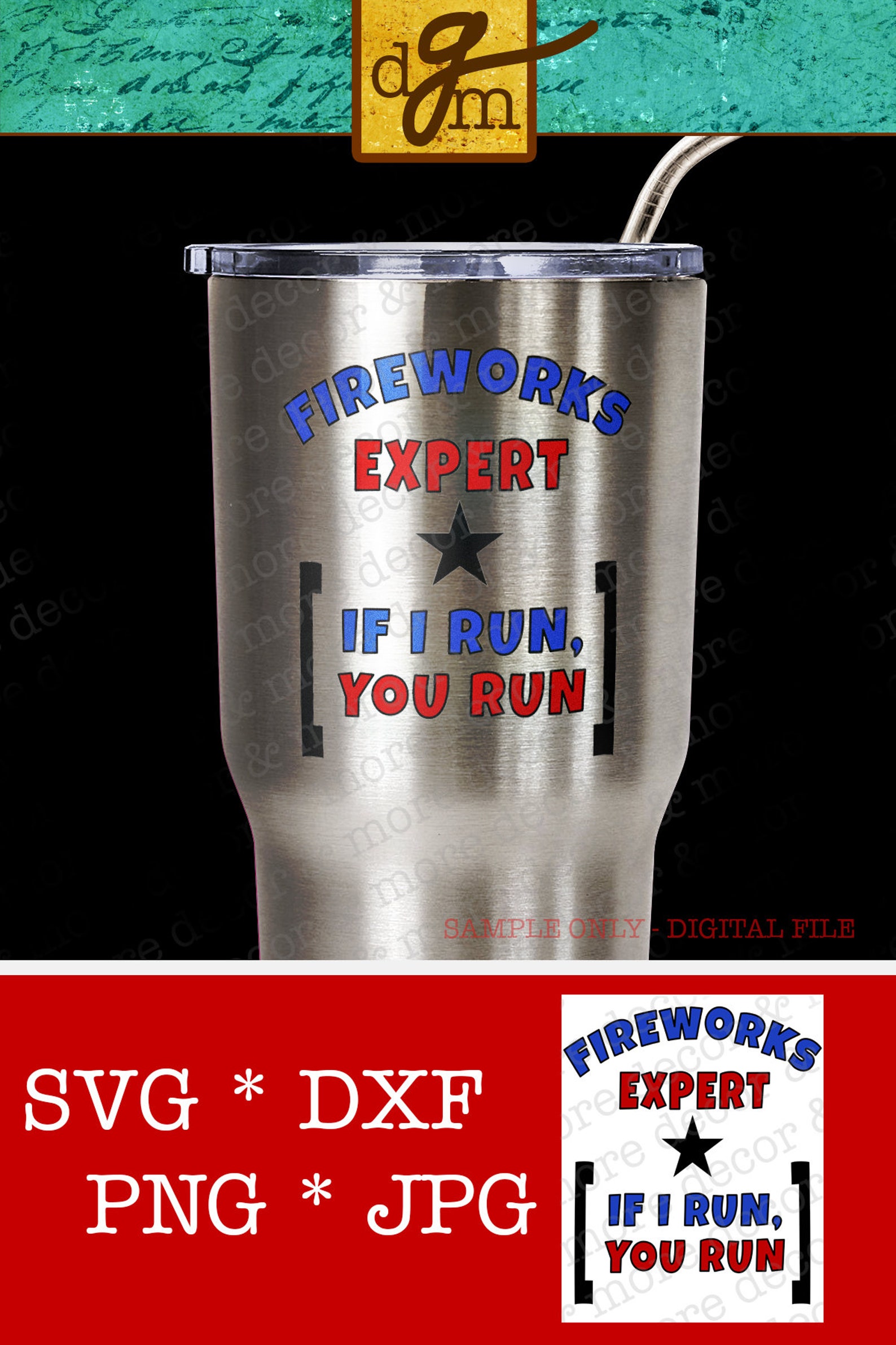 Fireworks Expert SVG File Funny Fourth of July SVG File July 4th SVG ...