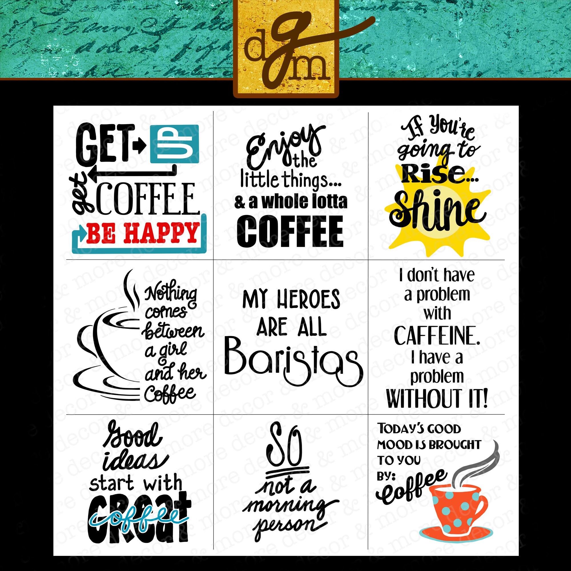 Coffee SVG Bundle Coffee SVG Coffee Sublimation Design Iced - Etsy