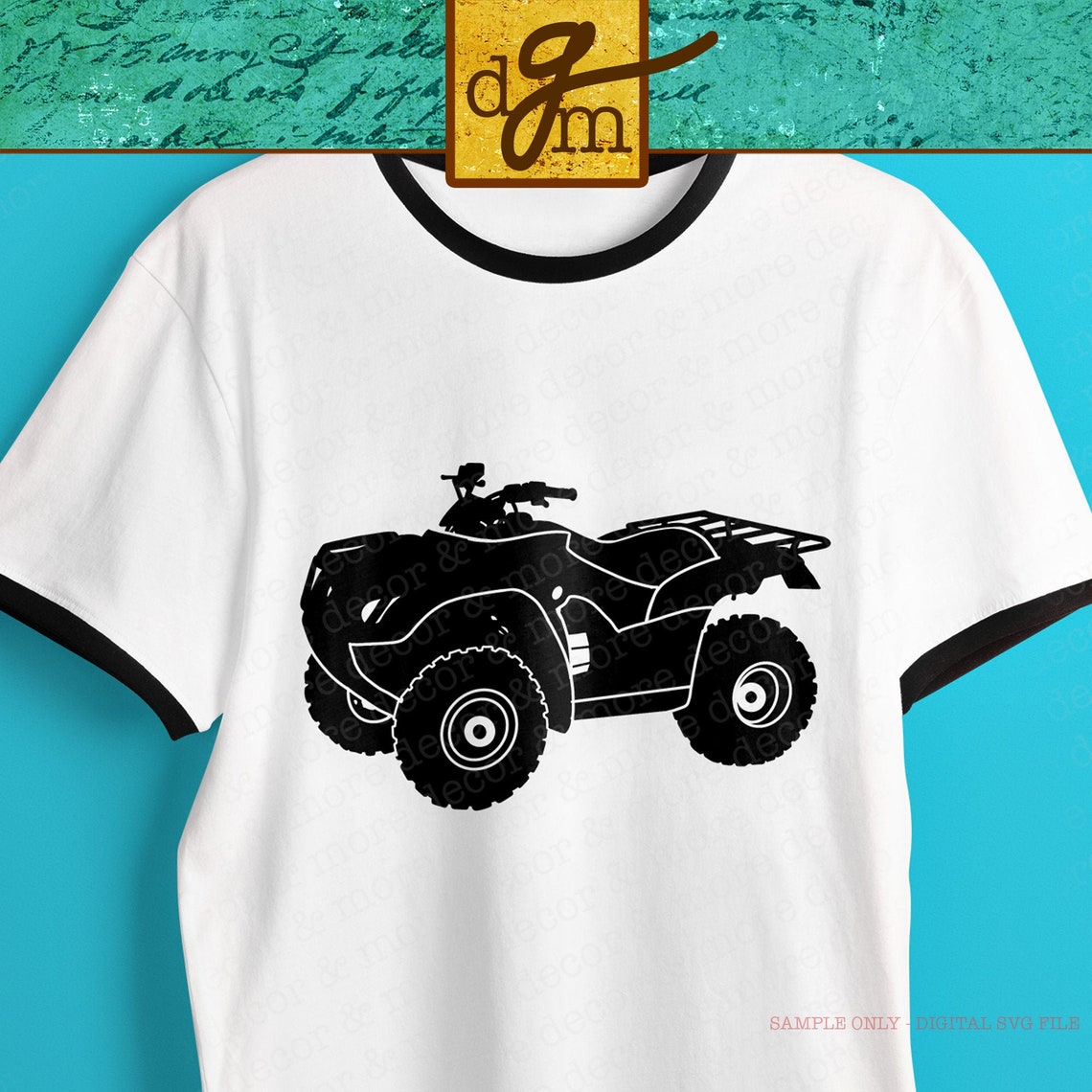 4 Wheeler SVG File | Four Wheeler SVG Cut File | ATV Svg File | Mudding ...