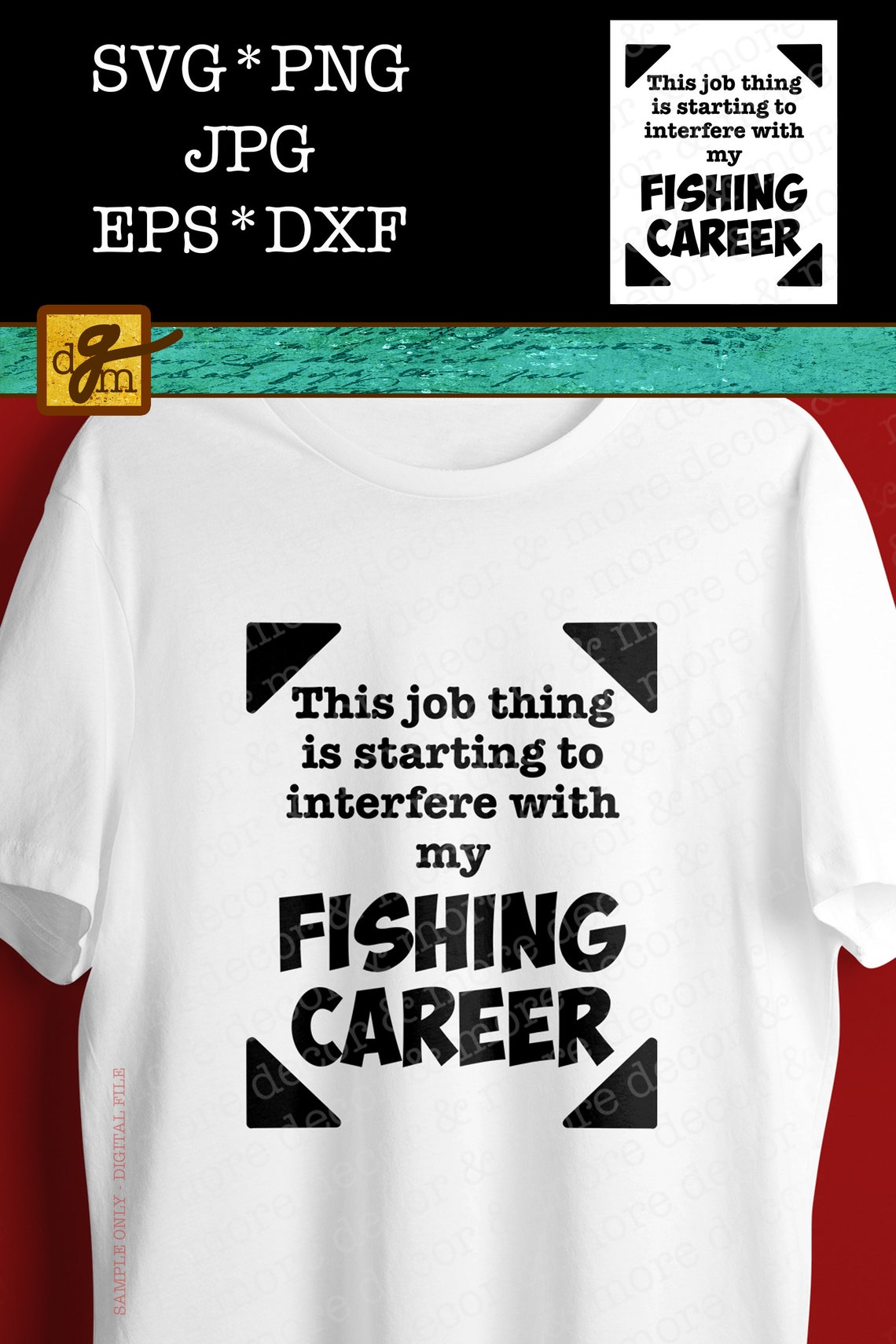 Funny Fishing Career SVG File Funny Fishing SVG Funny - Etsy