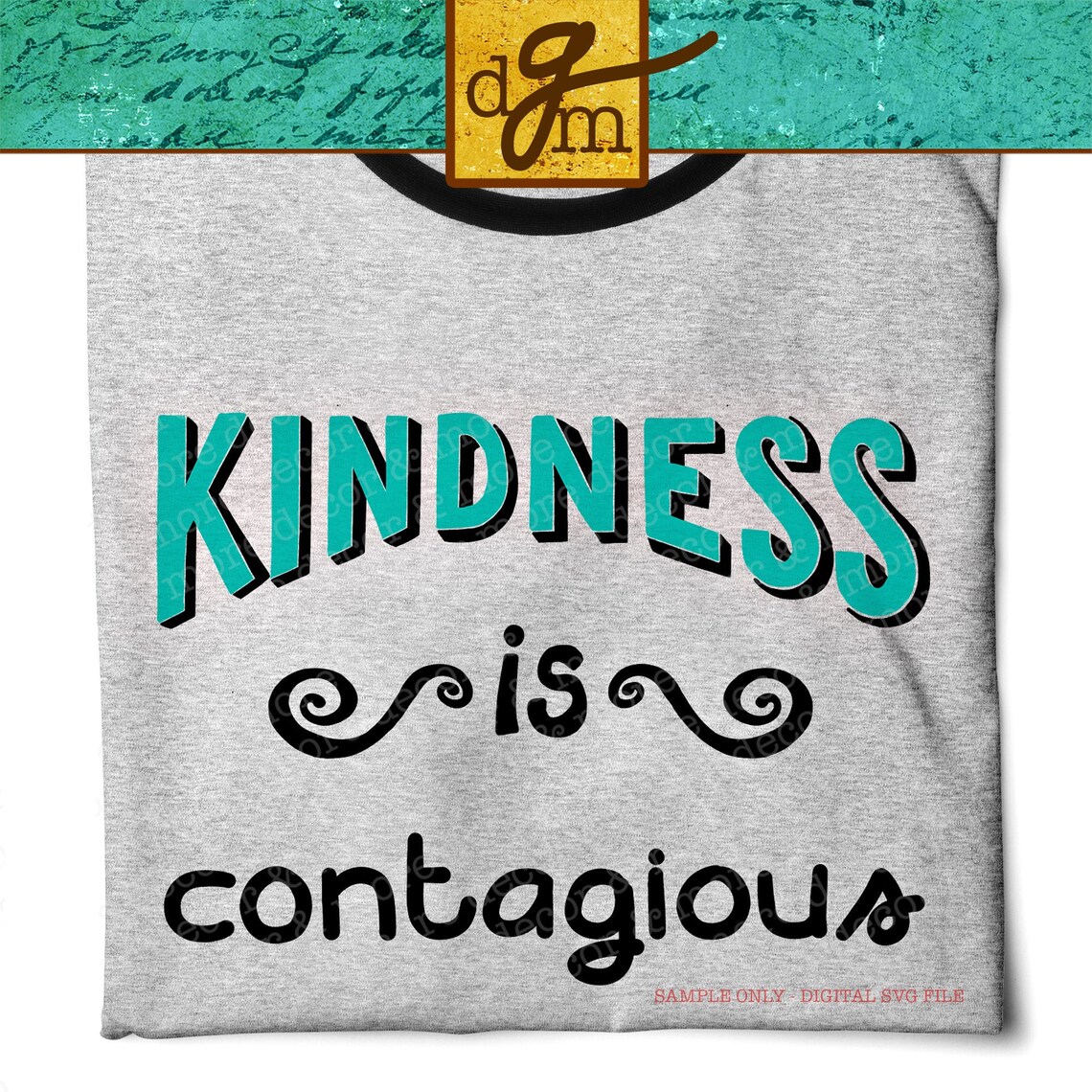 Kindness is Contagious SVG File Be Kind Shirt Saying SVG Be | Etsy