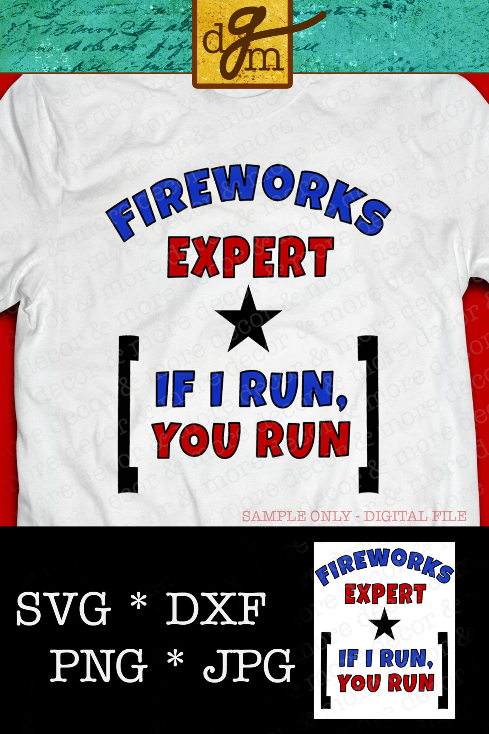 Fireworks Expert SVG File Funny Fourth of July SVG File July 4th SVG ...
