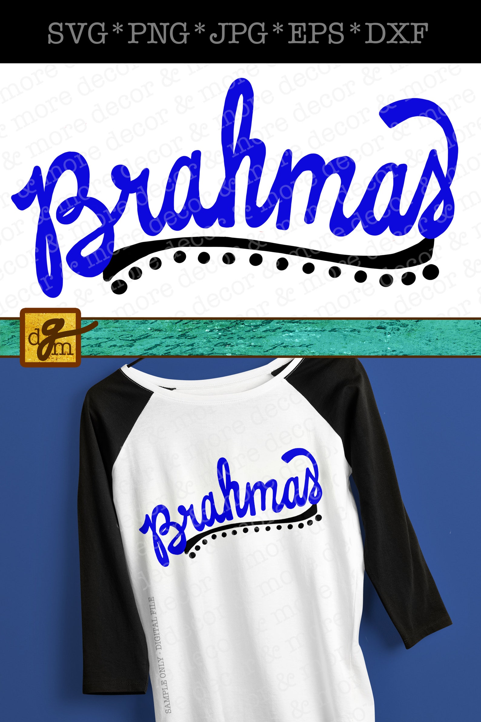 Brahmas SVG, Script Brahmas Decal SVG Cut File, Brahmas Spirit Shirt ...