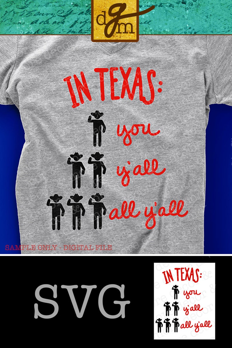 SVG Texas Funny Funny Texas SVG File You Y'all All - Etsy