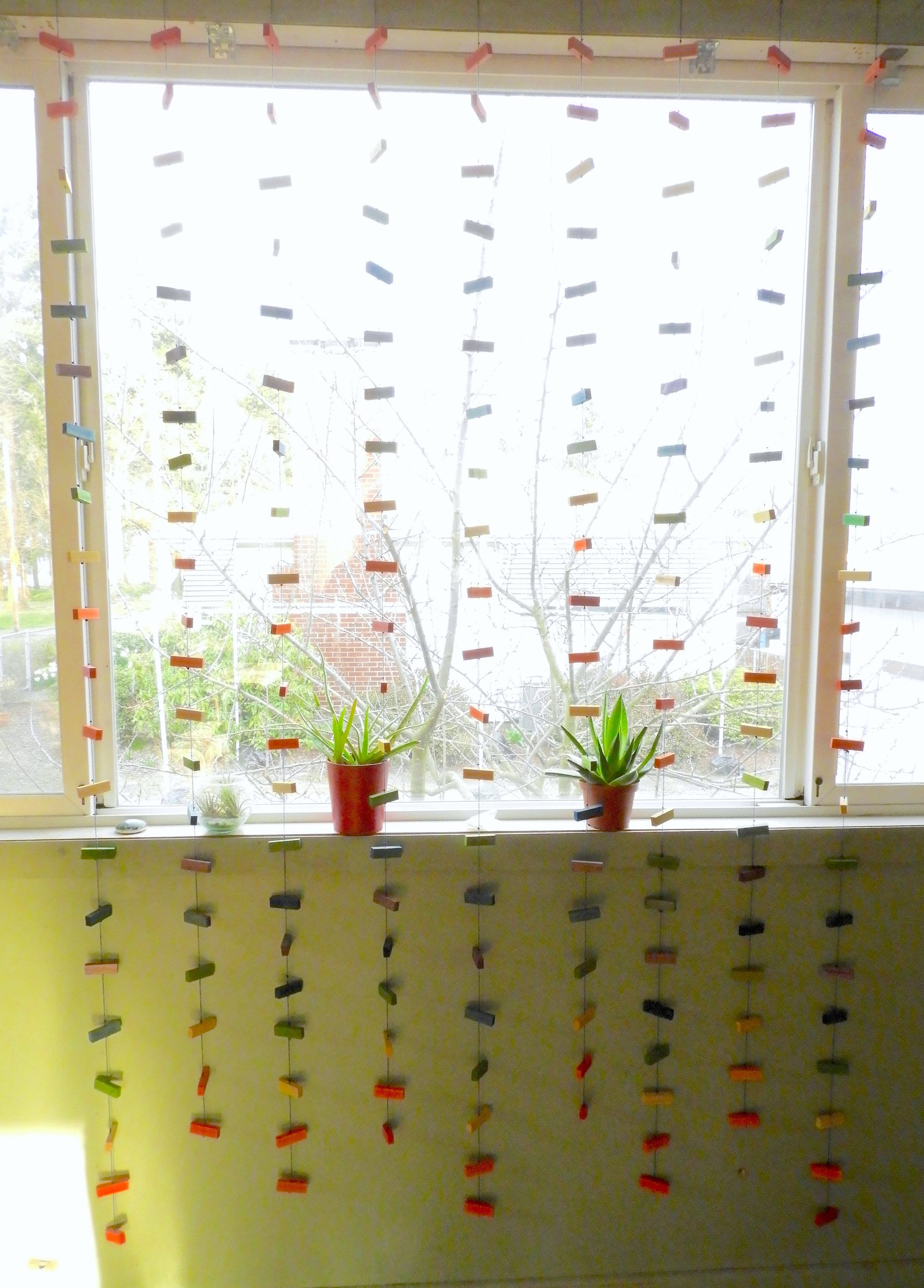 Rainbow Jenga Beaded Curtain / Wall Hanging / Room Divider- Hand ...