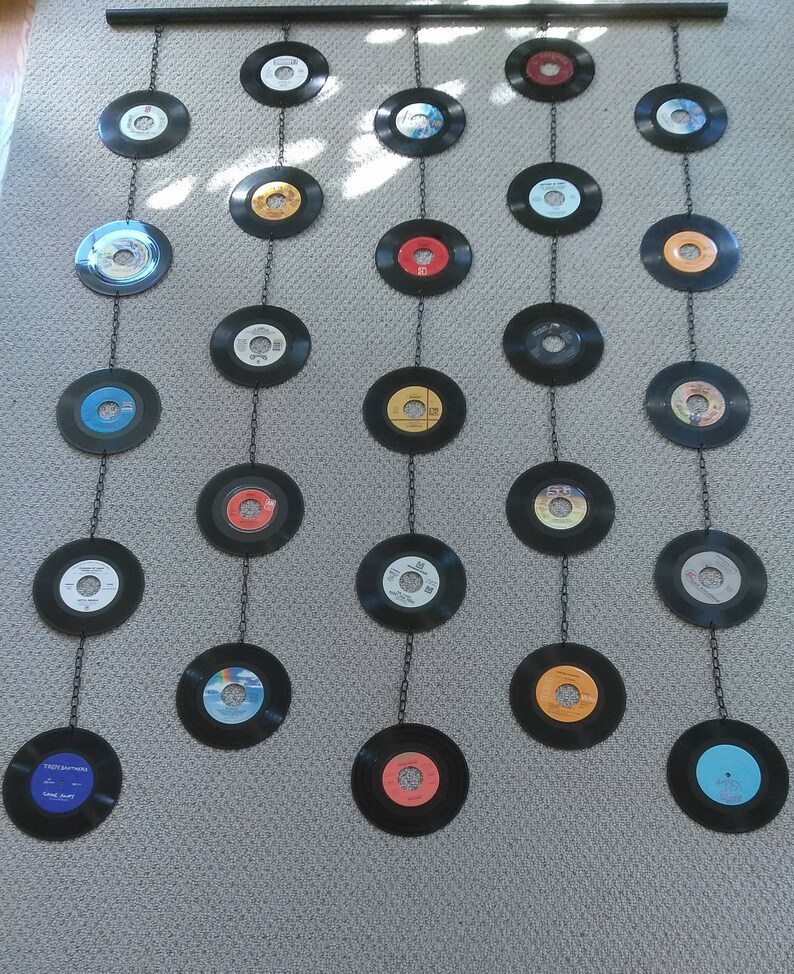 Vinyl Record Curtain / Wall Hanging - Etsy