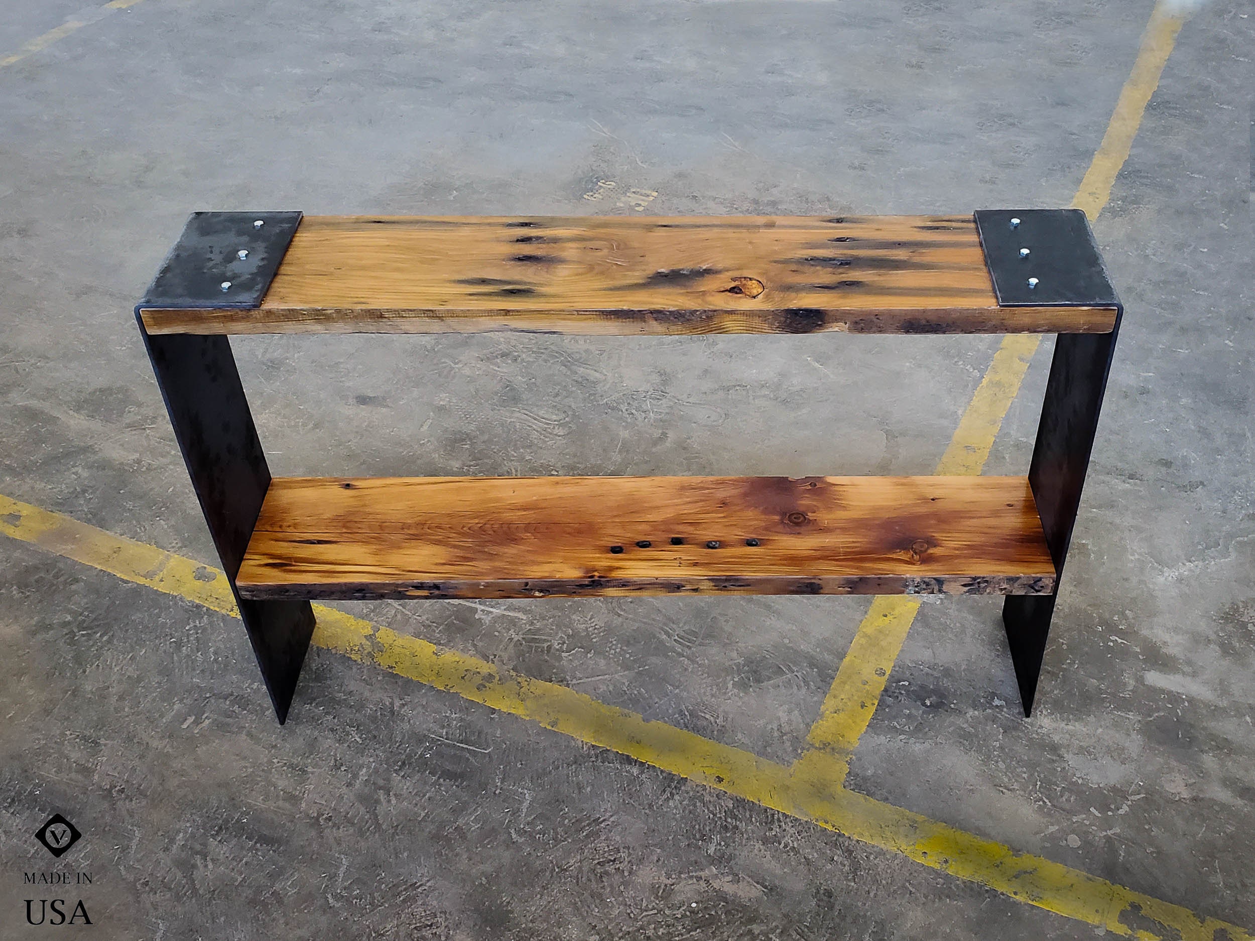 Modern Industrial Console Table Narrow Entryway Table | Etsy