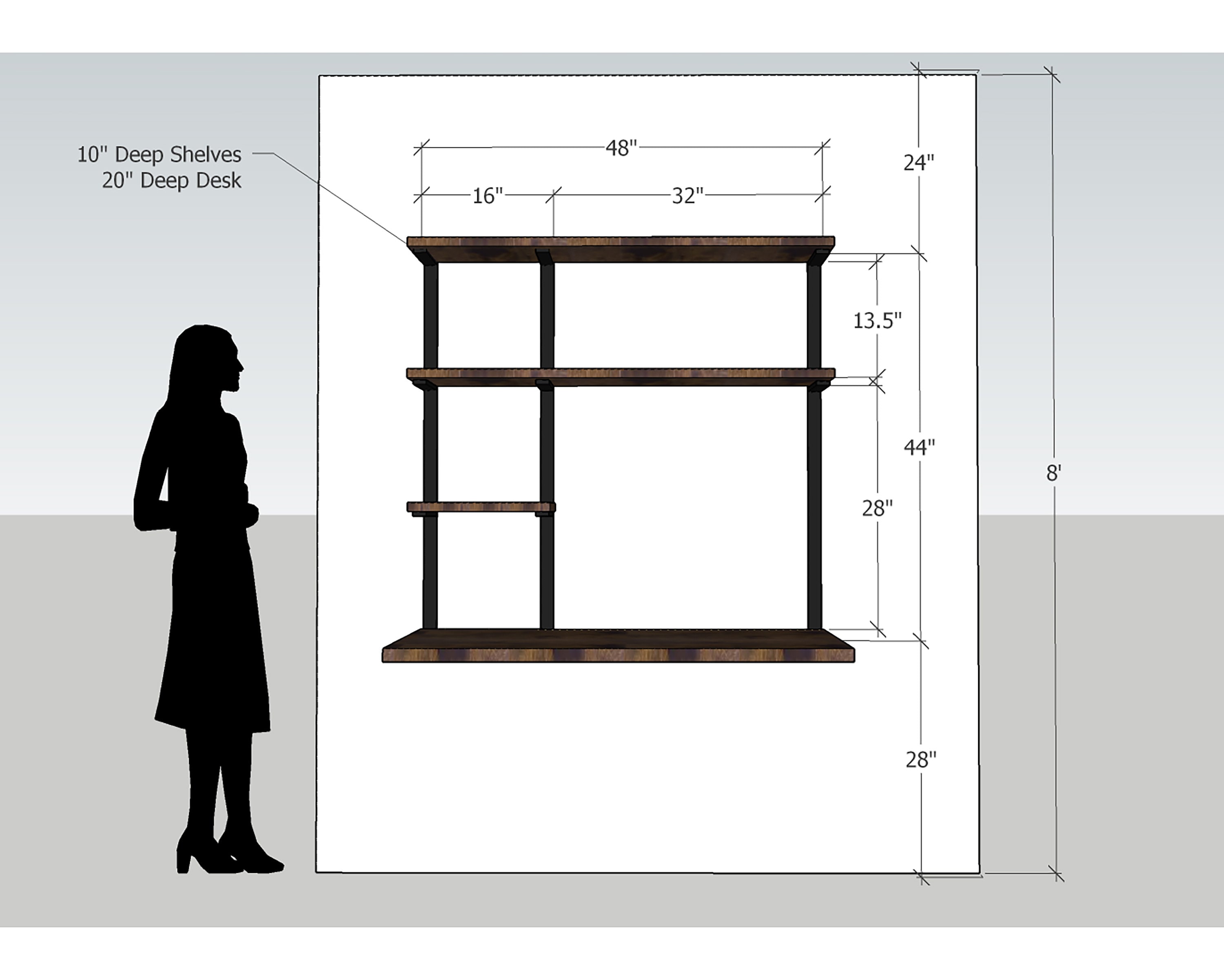 Floating Desk Brackets Floating Desk Brackets Wall Mount Desk