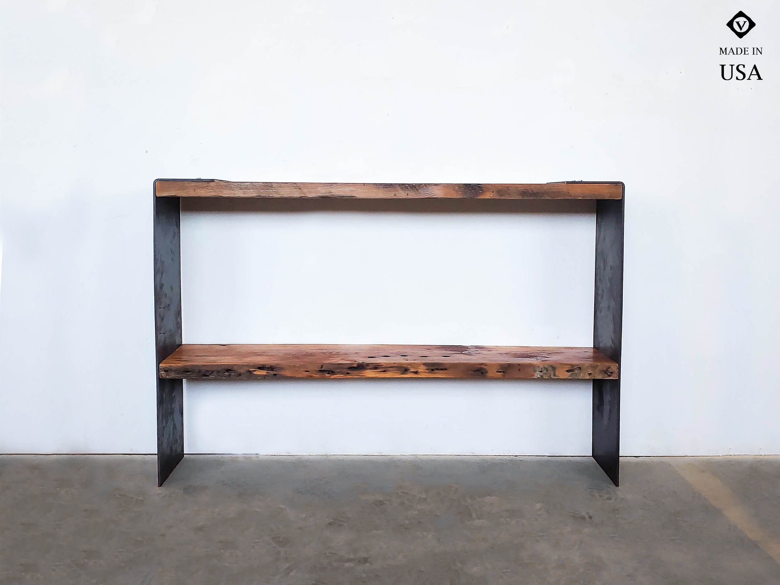 Modern Industrial Console Table Narrow Entryway Table | Etsy