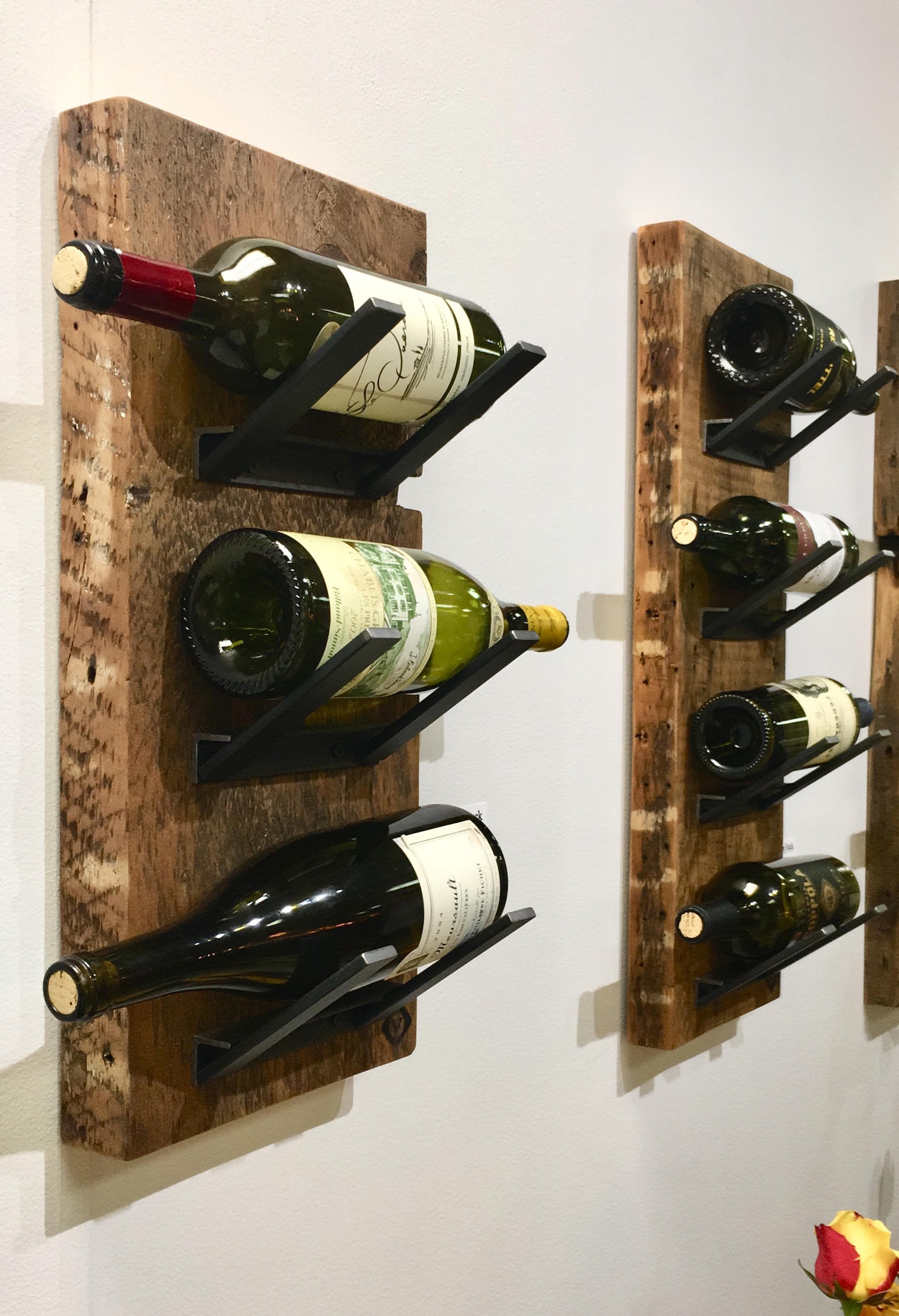 Unique Wall Mounted Wine Rack Handmade in USA From 1.5 - Etsy