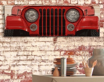 Jeep wall art | Etsy