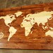 Large World Map Living Room Decor Original Art Work Wanderlust - Etsy