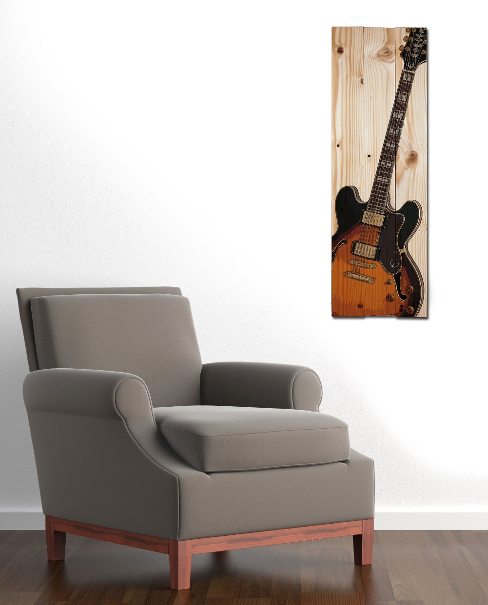 Large Guitar Wall Art Epiphone Casino on Solid Wood Boards | Etsy