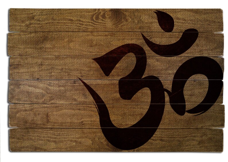 Om Art on Distressed Sold Wood Boards 32 X 21 | Etsy