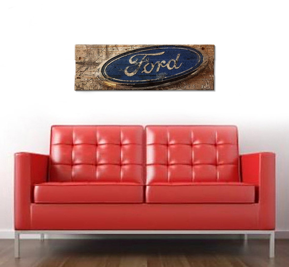 Ford Car Wall Art on Solid Wood Boards 32 X 11 - Etsy