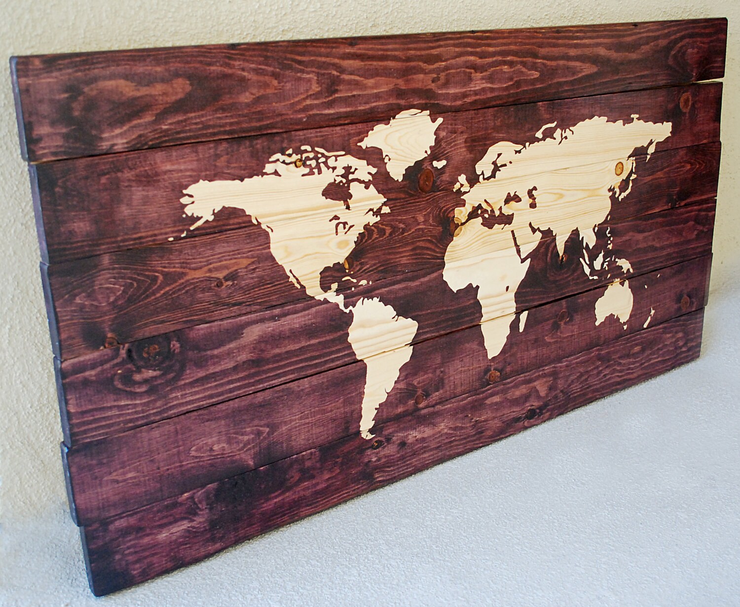 Push Pin World Map Contemporary Wall Art Original Art Work - Etsy