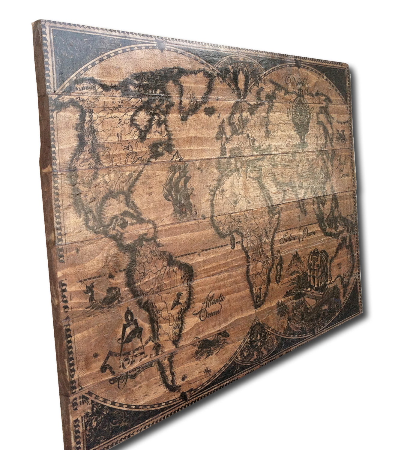 Detailed World Map Wood Wall Art Large Living Room Decor | Etsy