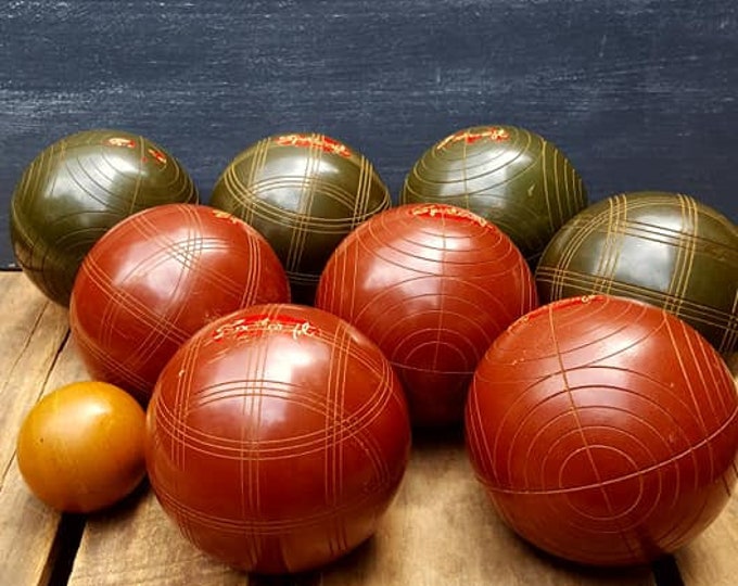 1960's Sportcraft Bocce Ball Set, Made in Italy - Etsy