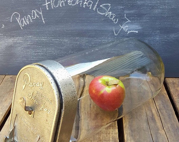 Vintage Panay Horizontal Show Jar, Store Candy Display, Slanted Counter ...