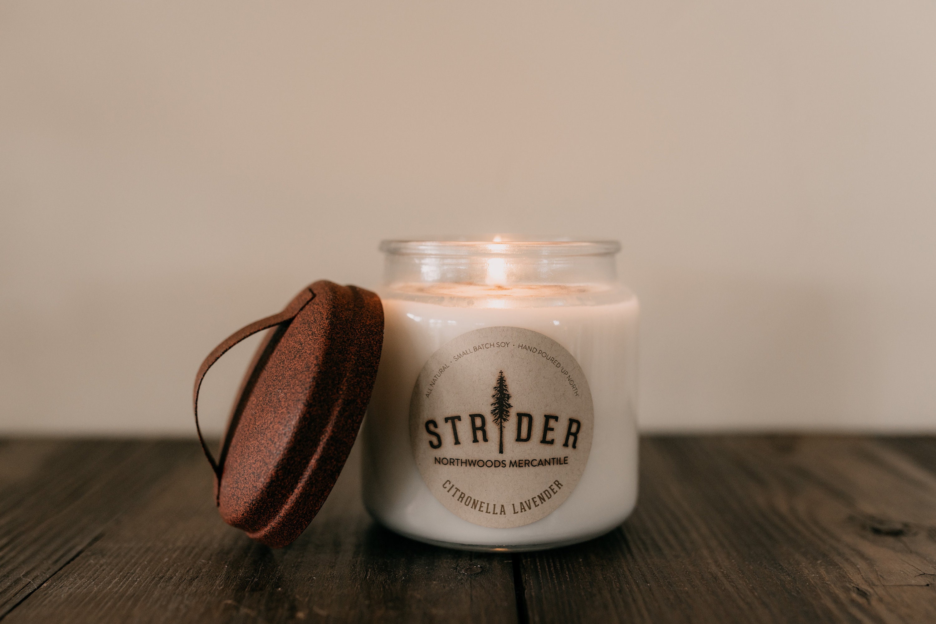 Pure Citronella Lavender 16 Oz All-natural Small Batch Soy Candle Hand ...