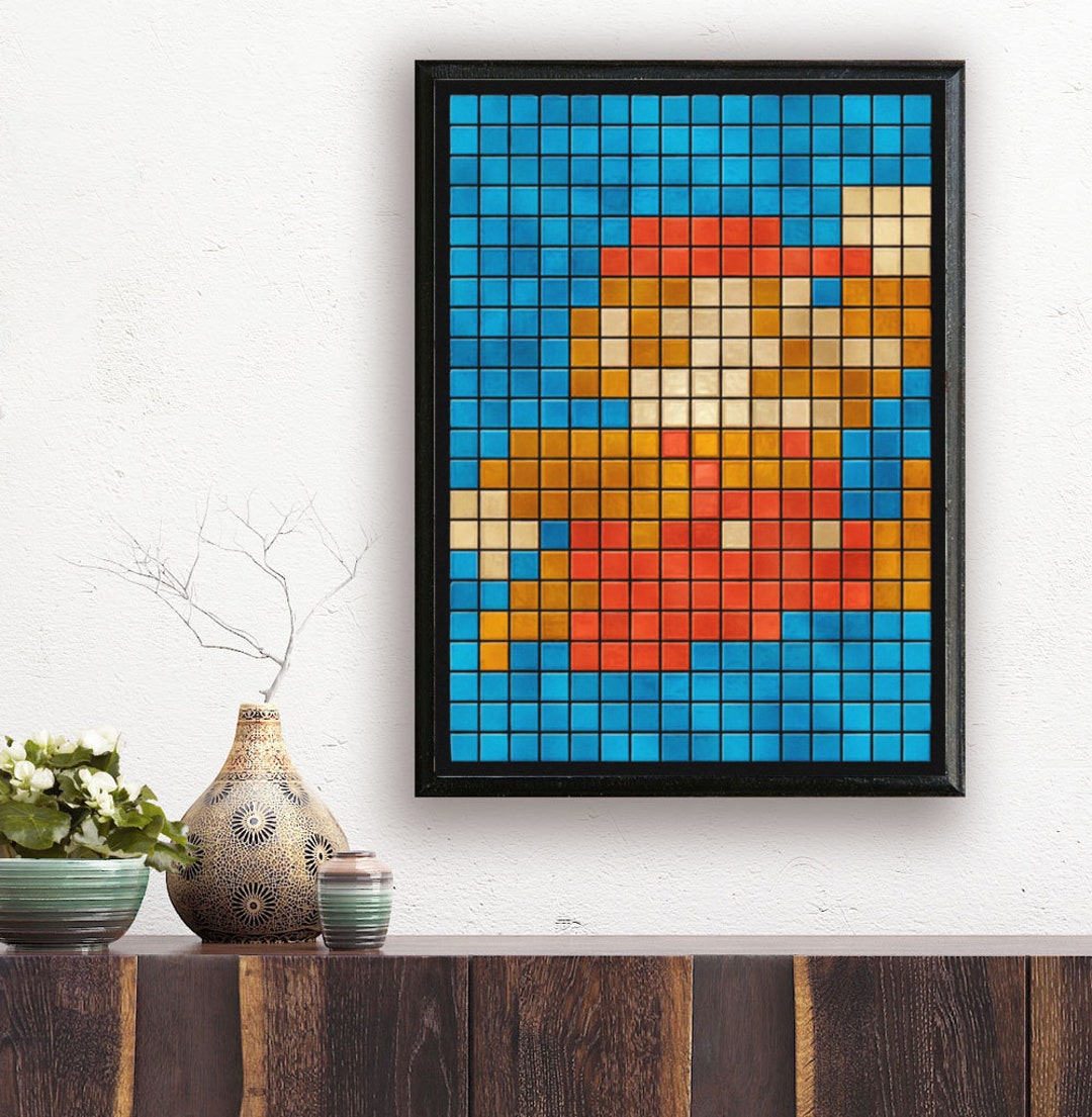 Super Mario Bros "tile Mosaic" 18x24" Poster - Etsy