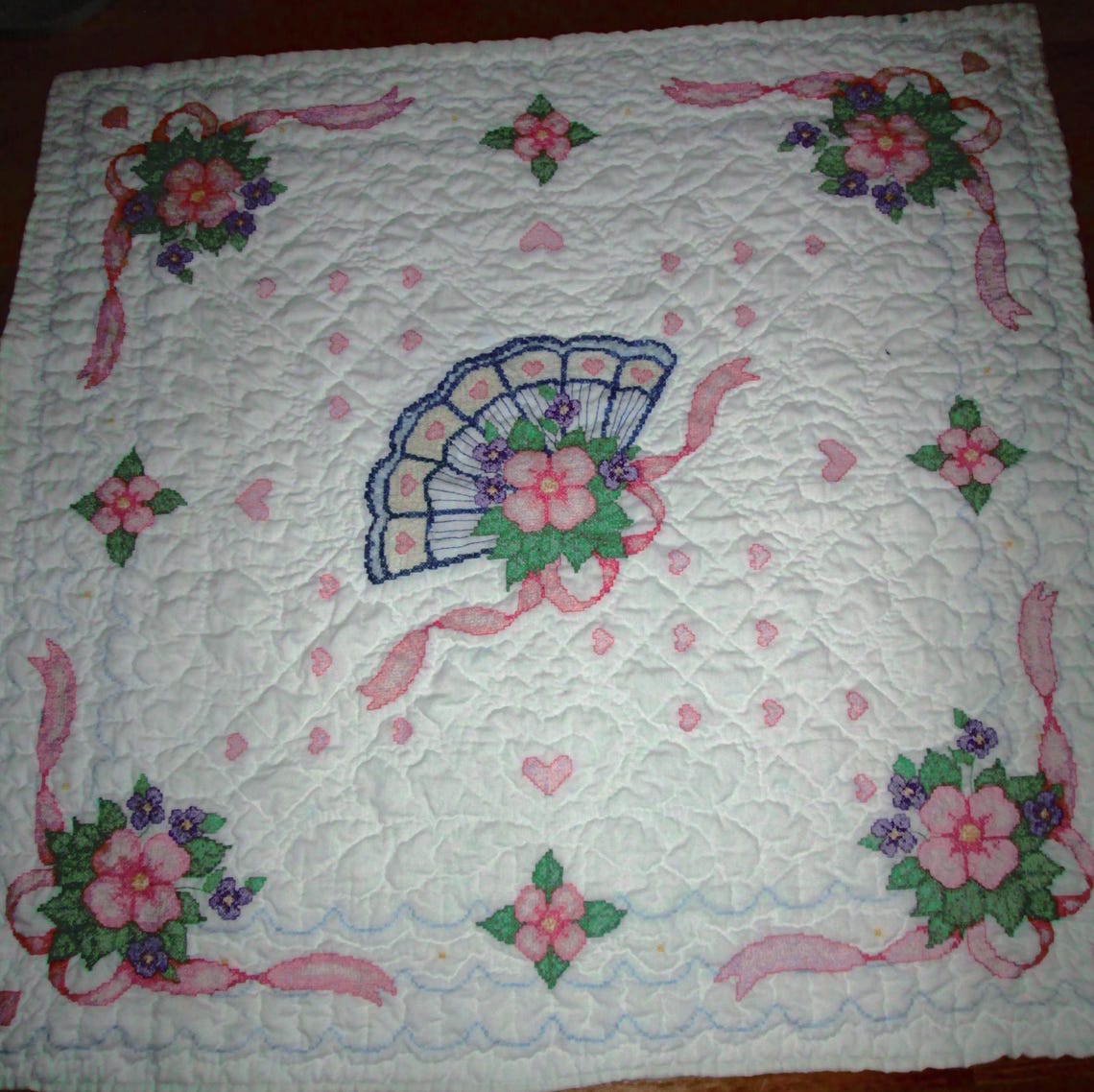Lap Quilt Fan and Ribbons - Etsy