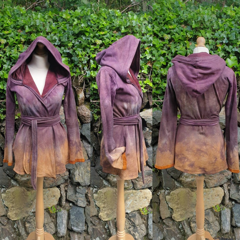 MTO ARYWN Robe With Hood Made With Hemp Bamboo Fleece - Etsy UK