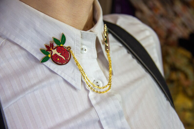 Pomegrante - Hades and Persephone - Greek Mythology - Collar Pins ...