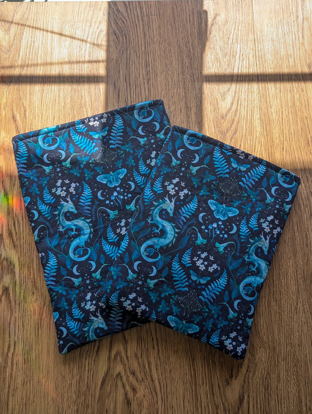 Botanical Dragon With Blue Lining Book Sleeve (paperback and Hardback ...