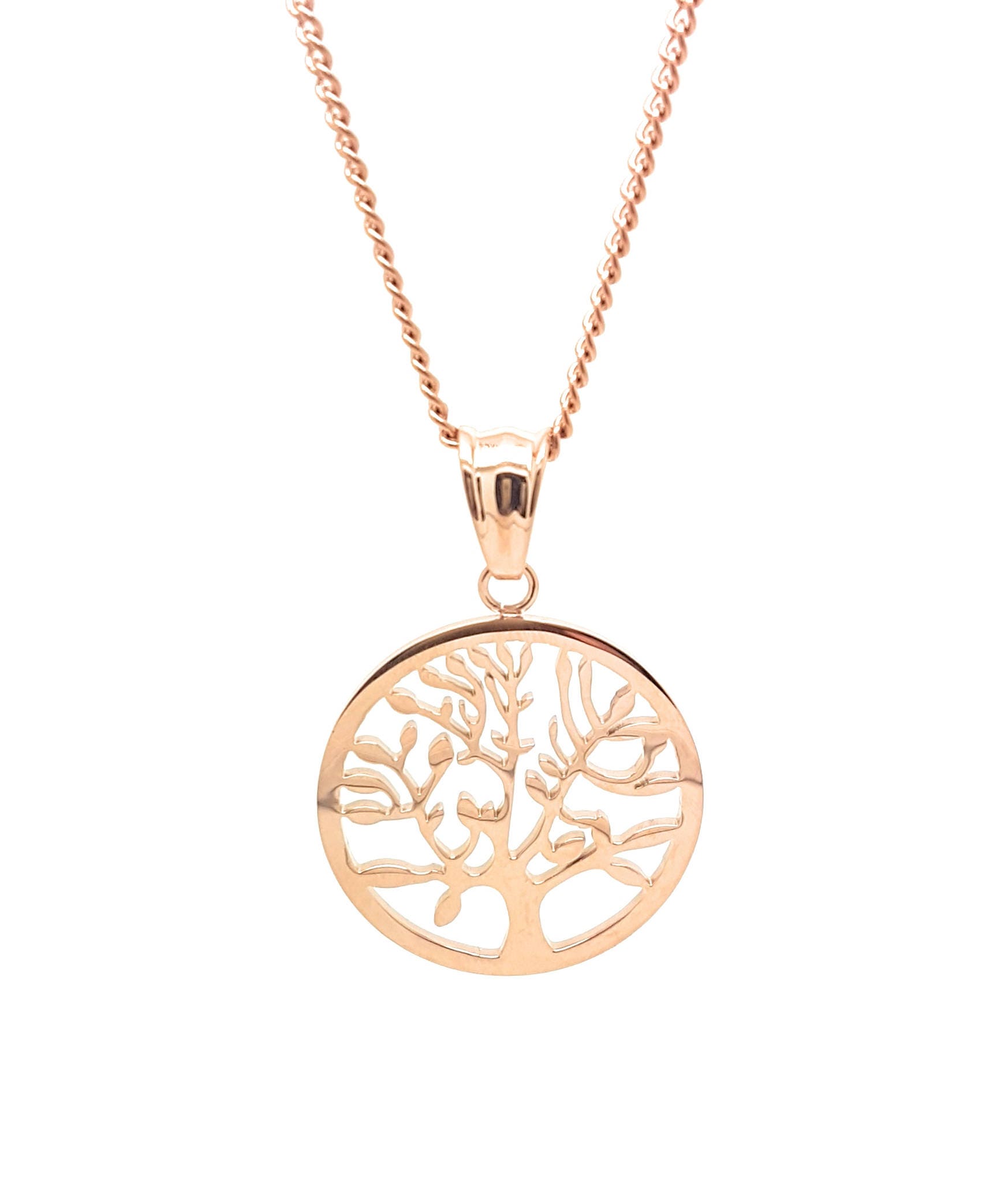 Rose Gold Tree of Life Pendant and Necklace the Tree of Life | Etsy