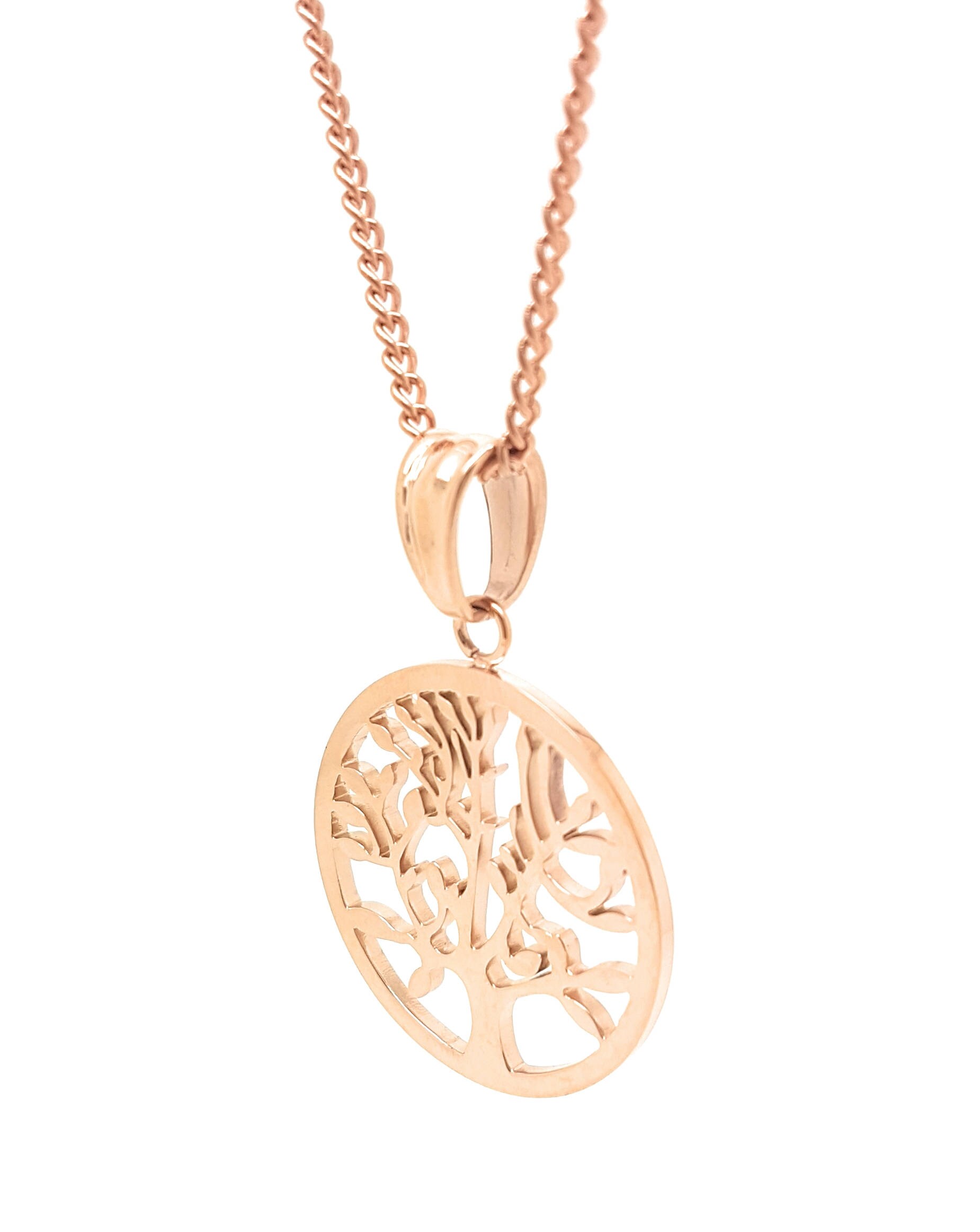 Rose Gold Tree of Life Pendant and Necklace the Tree of Life | Etsy