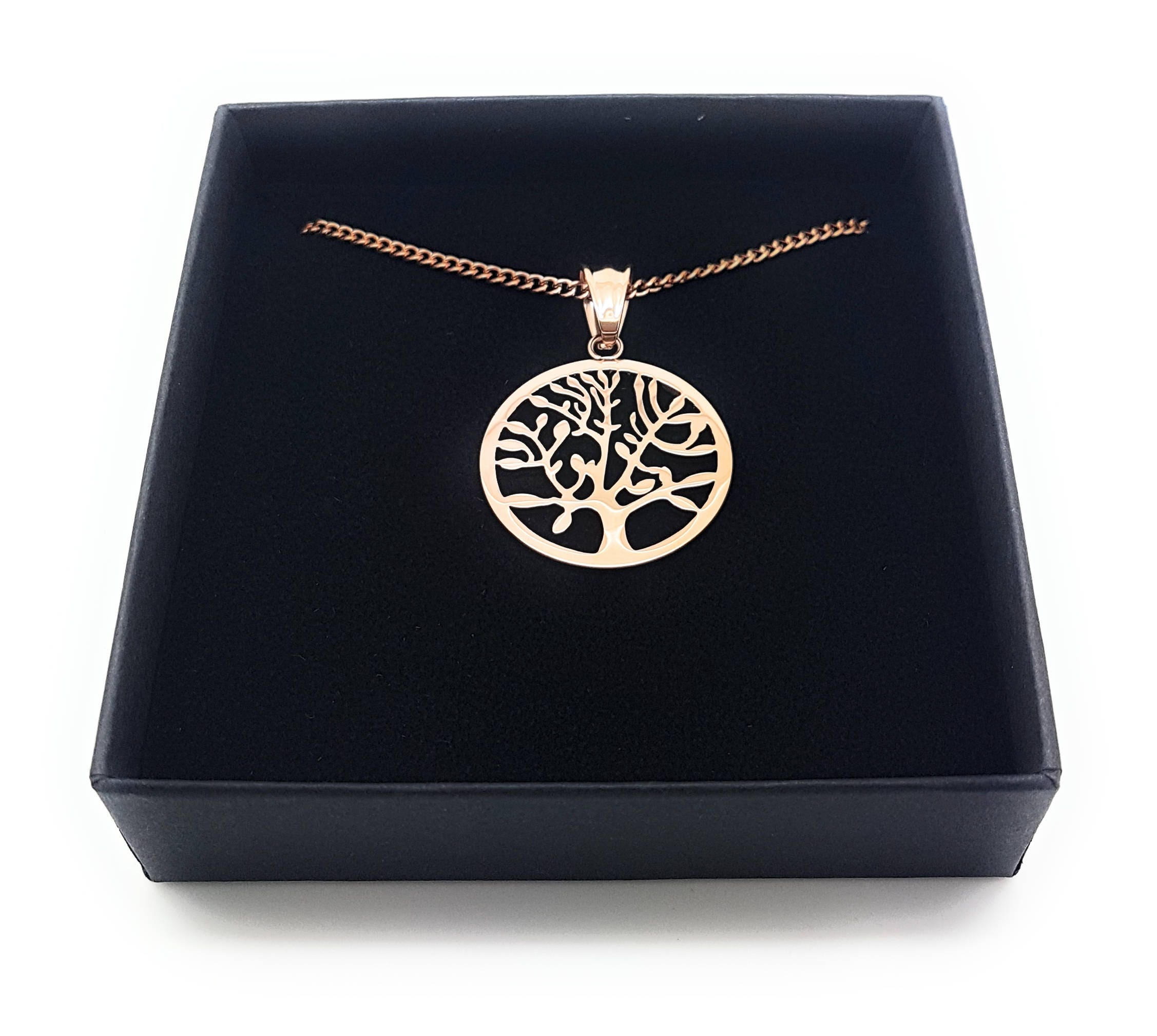 Rose Gold Tree of Life Pendant and Necklace the Tree of Life | Etsy