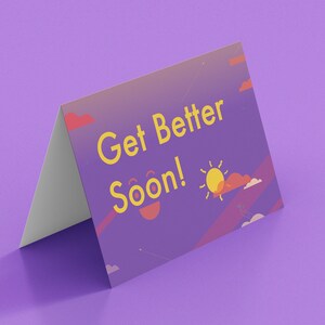 Get Better Soon Greetings Card With Envelope | Get Better Card, Get ...
