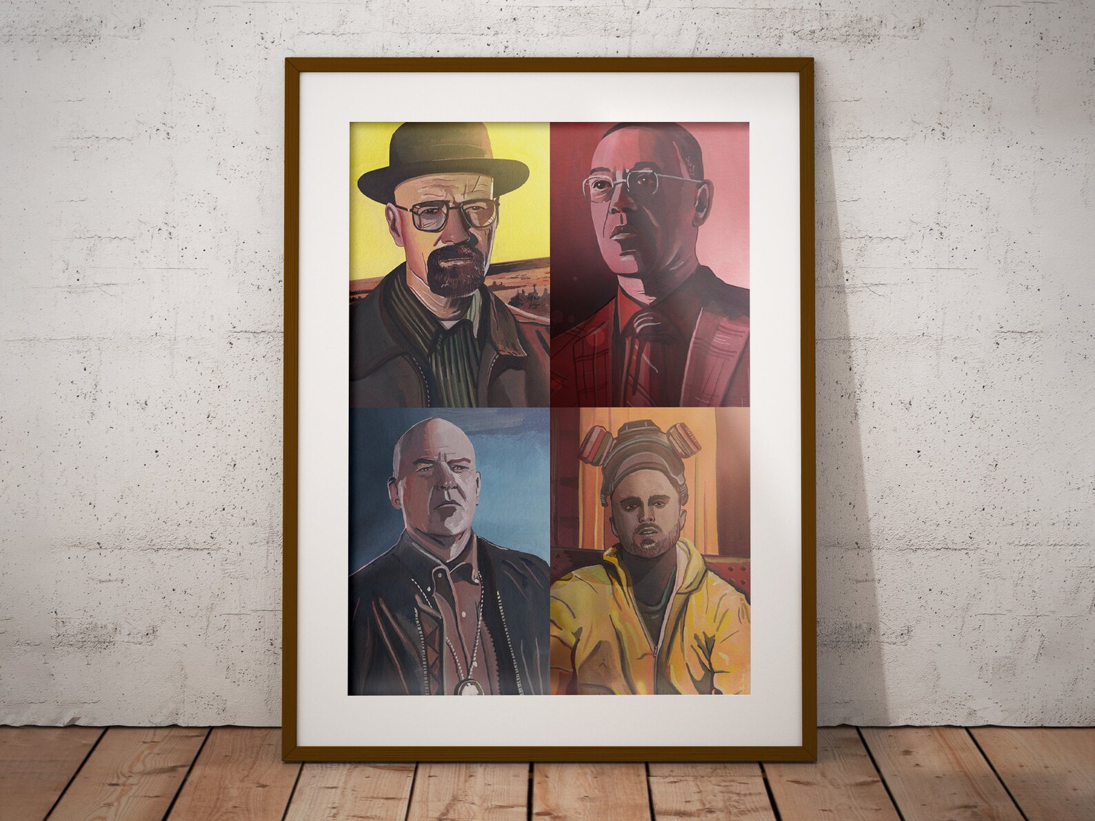 Breaking Bad Portraits Art Print TV Show Art Unframed Art - Etsy UK