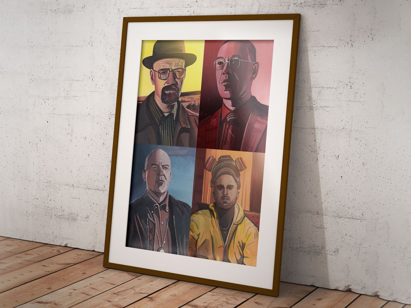 Breaking Bad Portraits Art Print TV Show Art Unframed Art - Etsy UK
