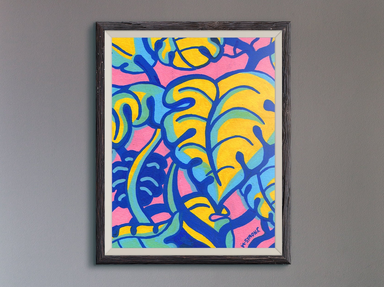 Posca Pen House Plant Artwork - Botanical Paintings, Colourful Flower ...